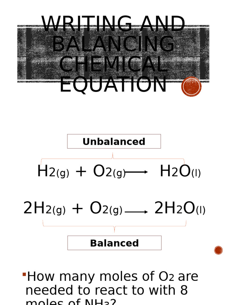 Calculation With Balanced Equation | PDF