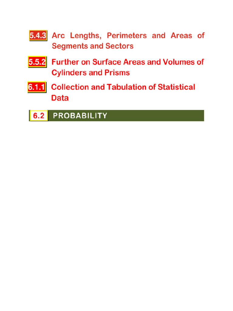 Maths Titles G9 | PDF