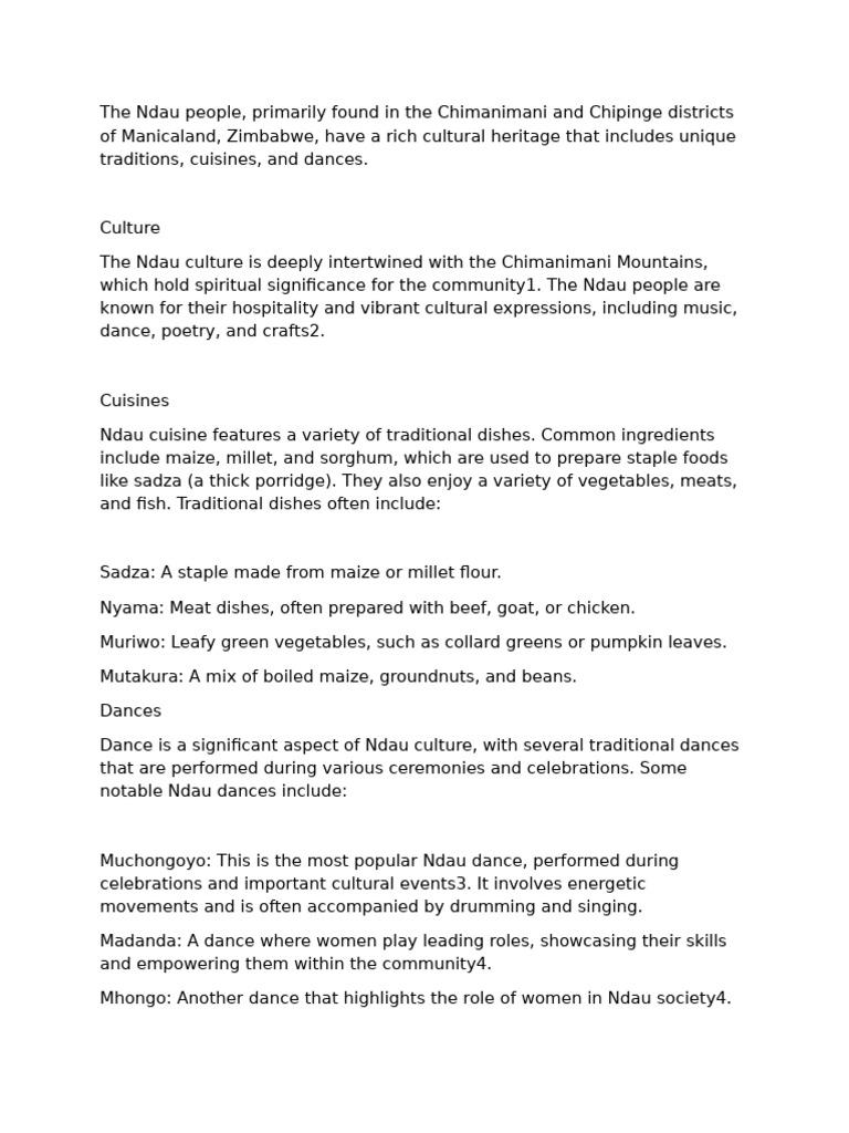 Ndau | PDF