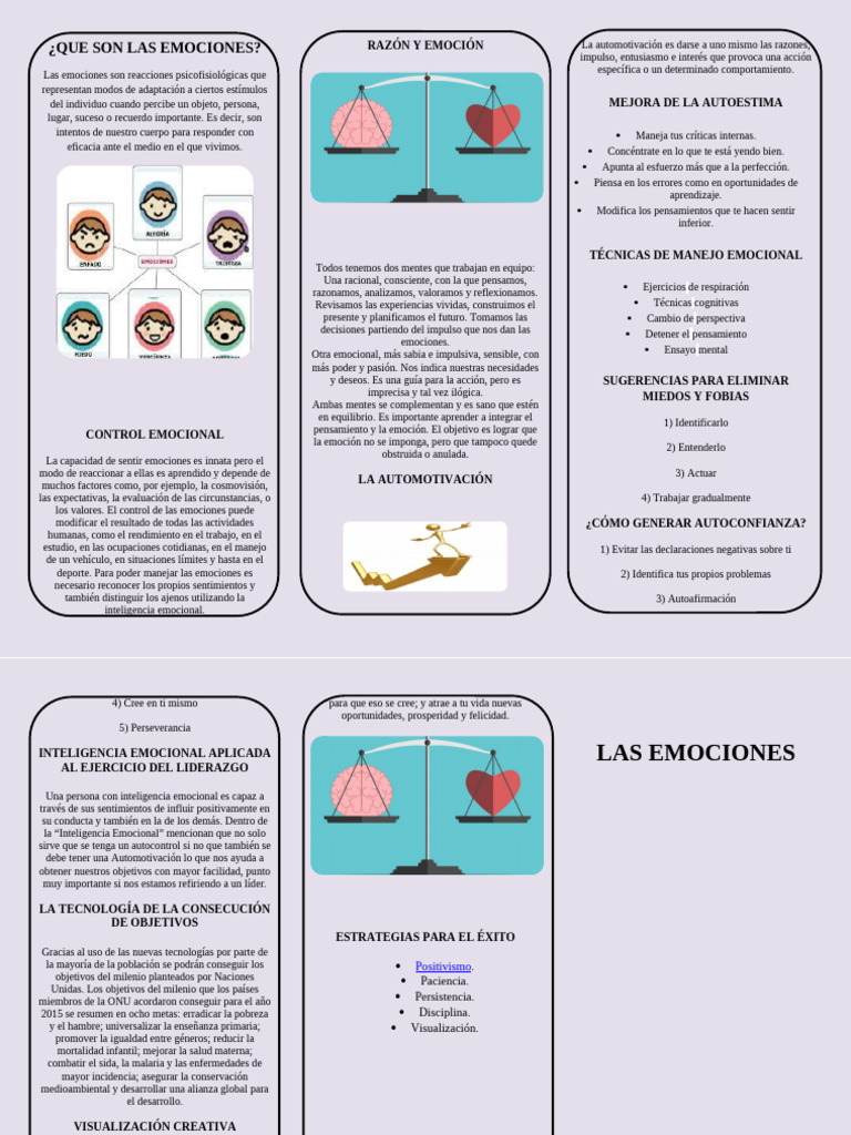 Triptico de Las Emociones | PDF