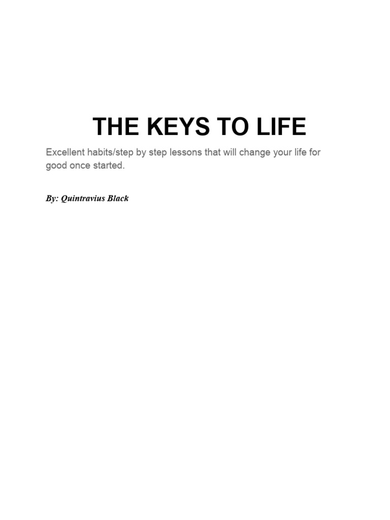 The Keys To Life Ebook | PDF
