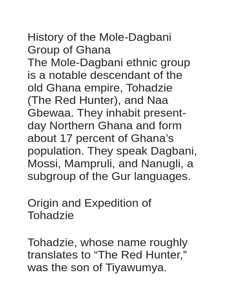 Mole Dagbani - 240904 - 184805 | PDF