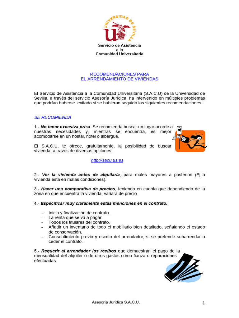 Recomendaciones Alojamiento Universitario-Uwu | PDF