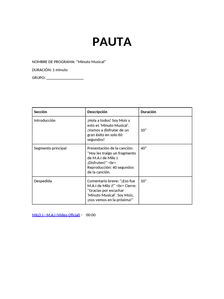 PAUTA | PDF