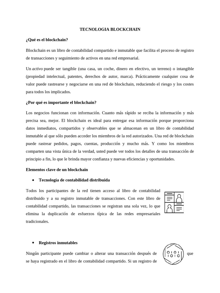 Tecnologia Blockchain | PDF | Contabilidad | Informática