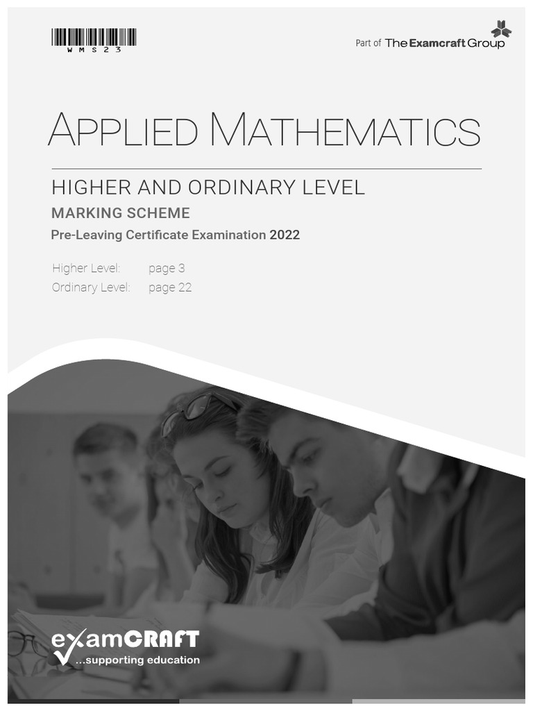 2022 LC Applied Maths Marking Scheme | PDF
