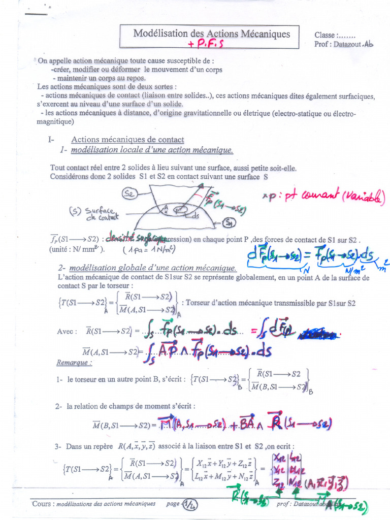 Cours de Statique | PDF