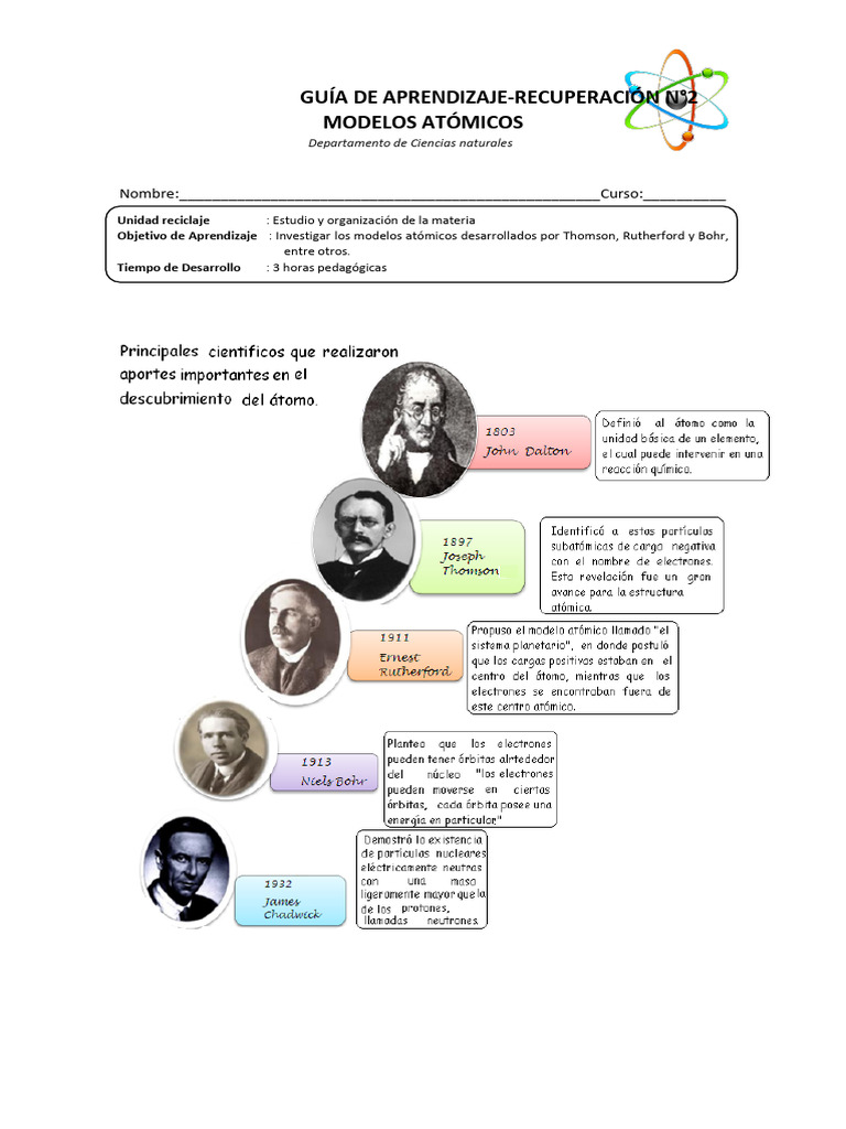 Química Primero Medio B Guía 2 Pdf
