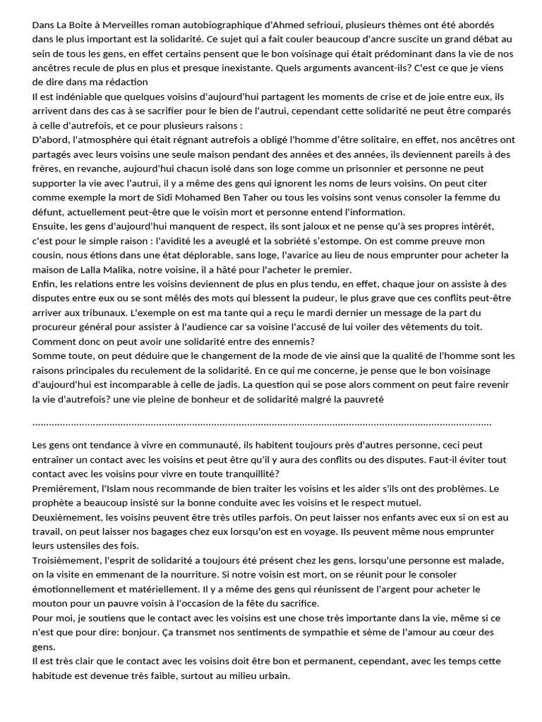 Dans La Boite À Merveilles Roman Autobiographique D | PDF