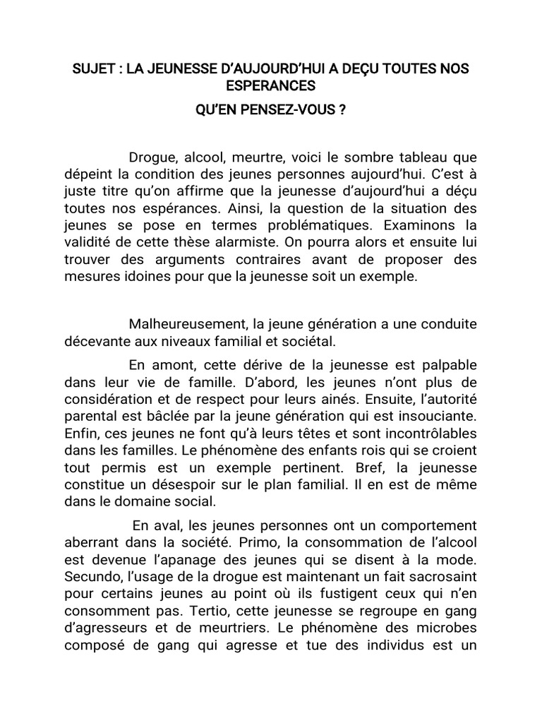SOG 1 Proposition de Correction | PDF