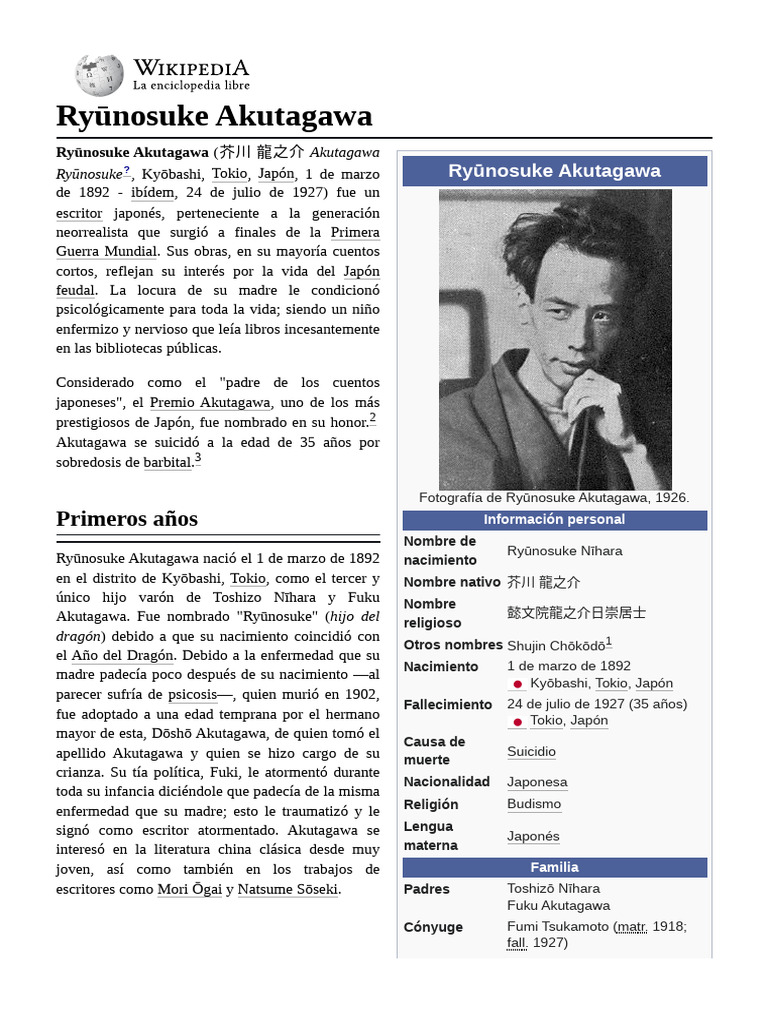 Ryūnosuke_Akutagawa | PDF