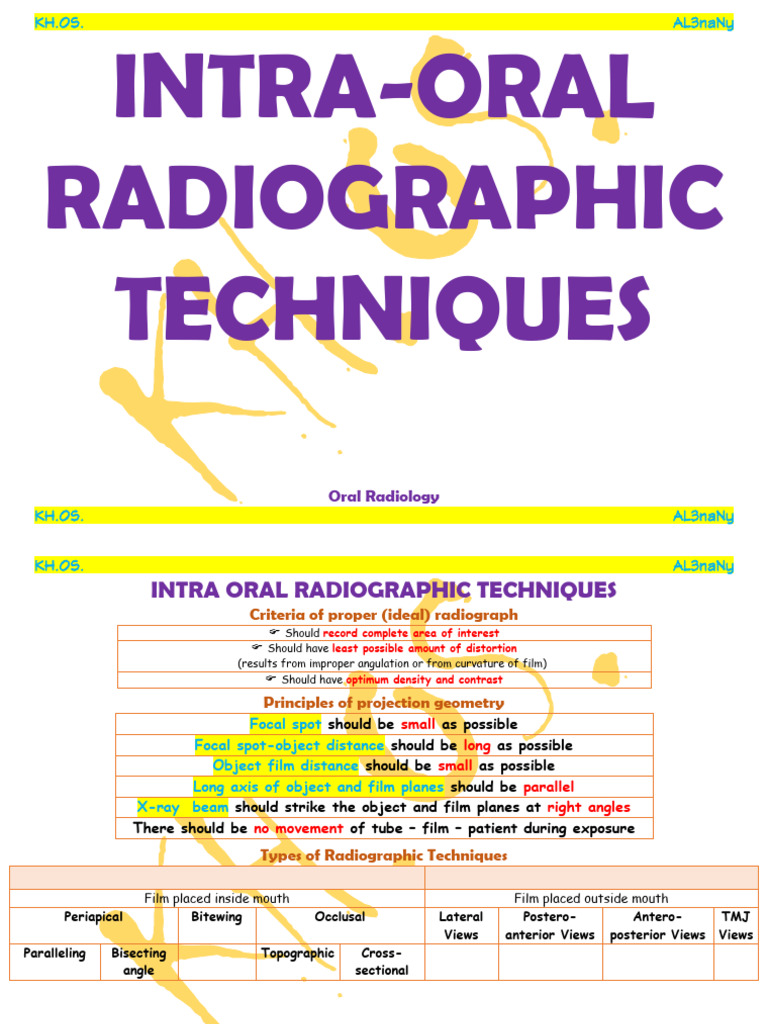 4-Intraoral Radiograph 1 | PDF | Dental Anatomy | Dentistry Branches