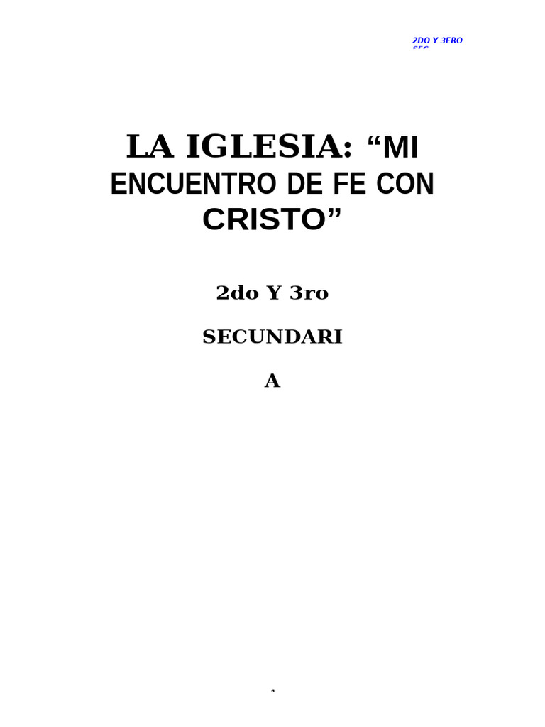 7 Religion 2 Y 3 Sec 1 Bimestre Pdf