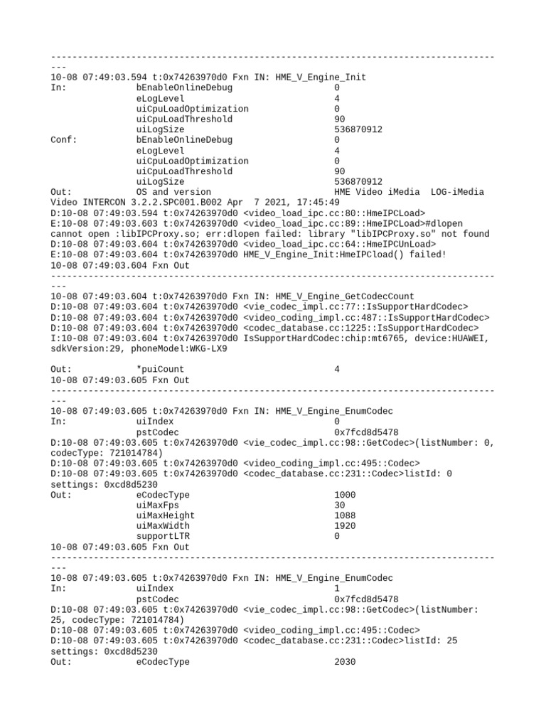 Hme V Log All | PDF