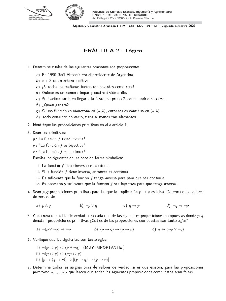 Pract2 Logica | PDF
