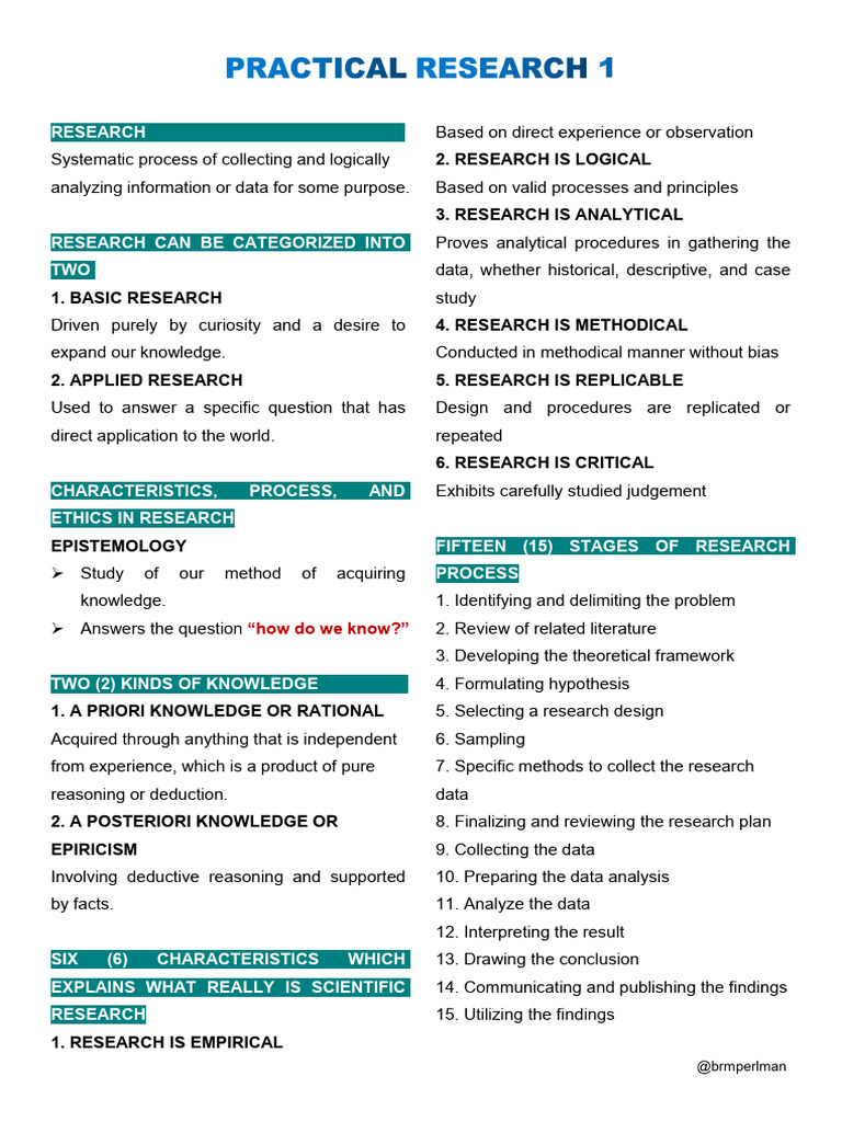 Practical Research 1 | PDF