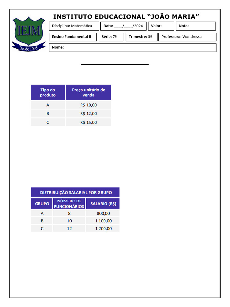 Ava 7 Ano 3 Tri | PDF