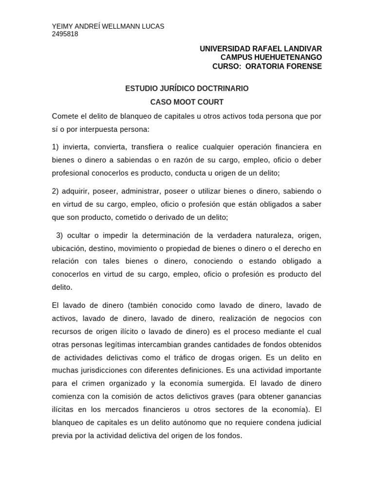 Caso Moot Court | PDF