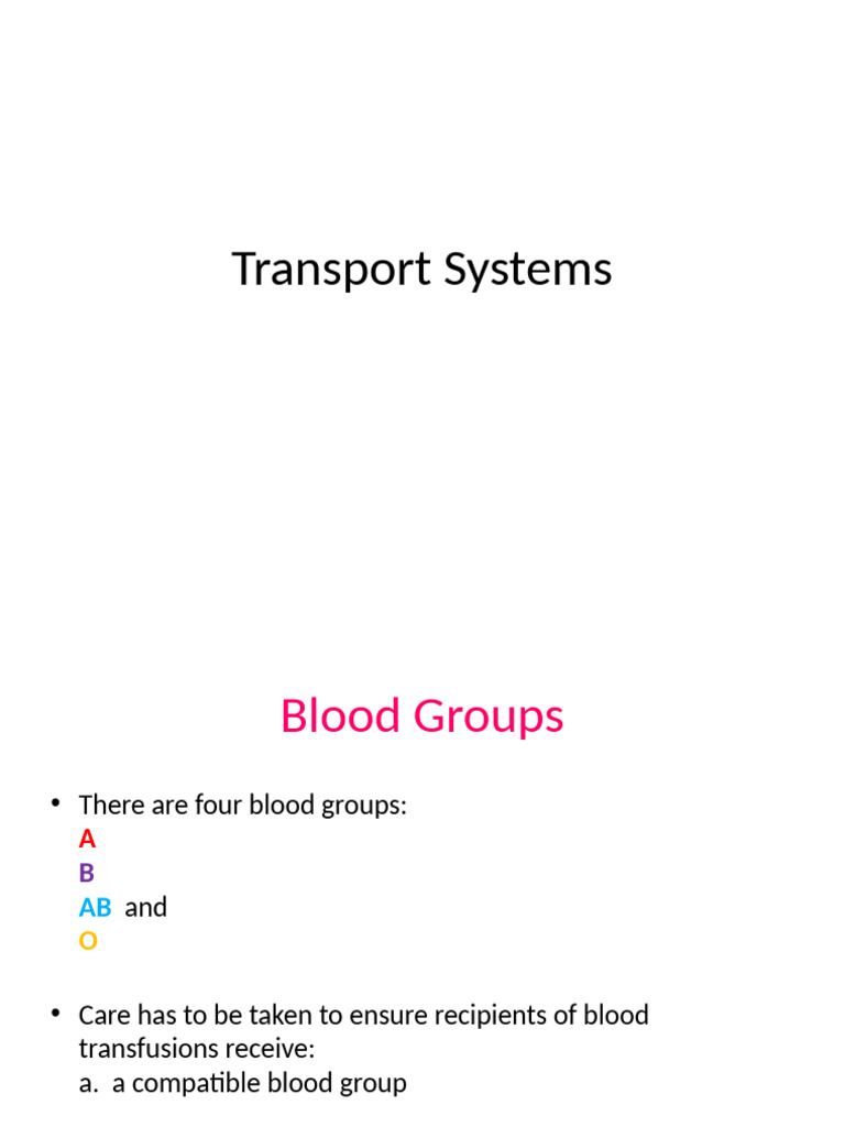 3b. Transport Systems | PDF