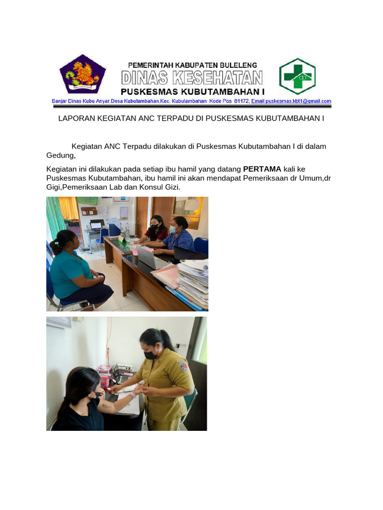 Laporan Anc Terpadu | PDF