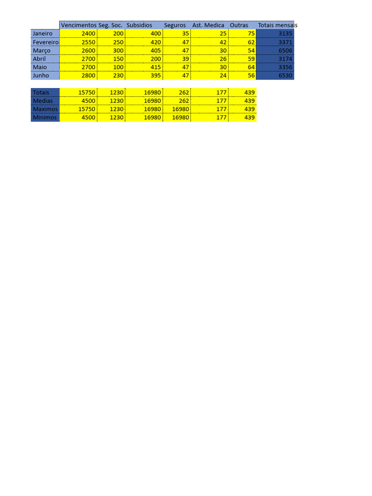 Ficha 9 - Folha1 | PDF