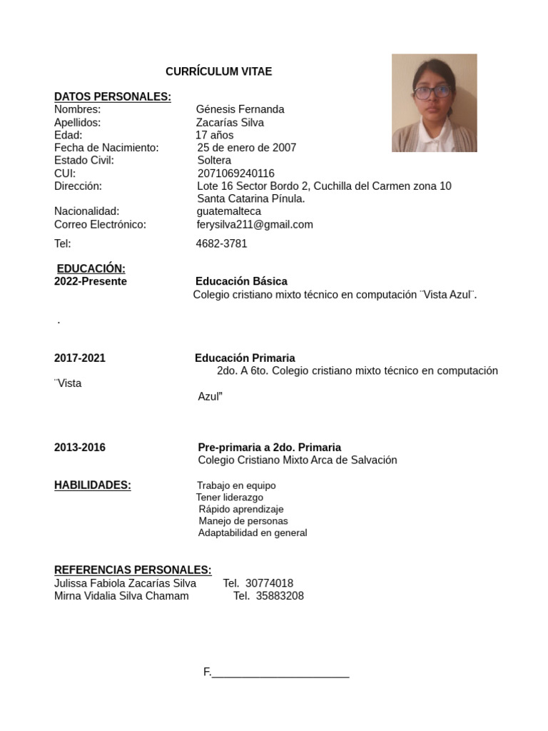 Currículum Vitae Mirna 2021 | PDF