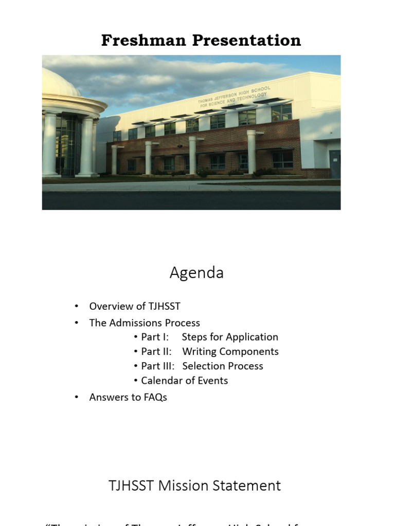 2024-25 TJ Presentation | PDF