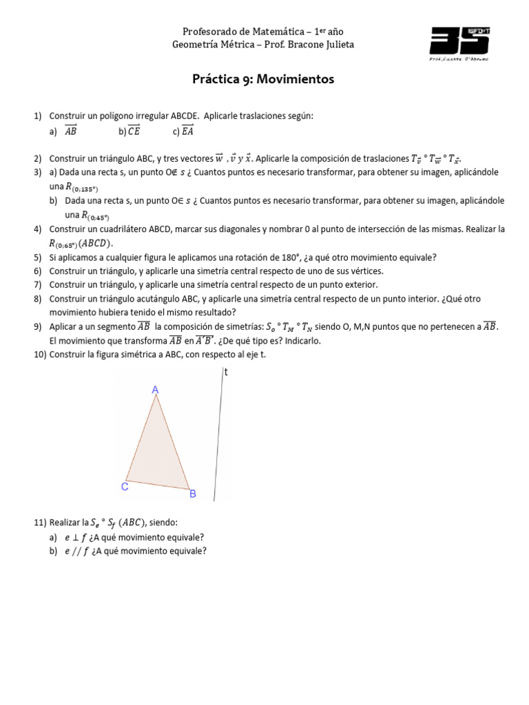 Pract 9 Movimientos 2024 | PDF