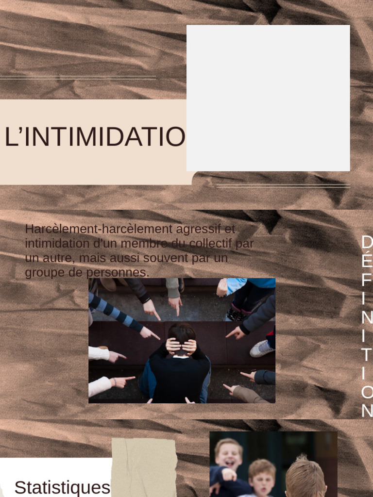 L'intimidation | PDF