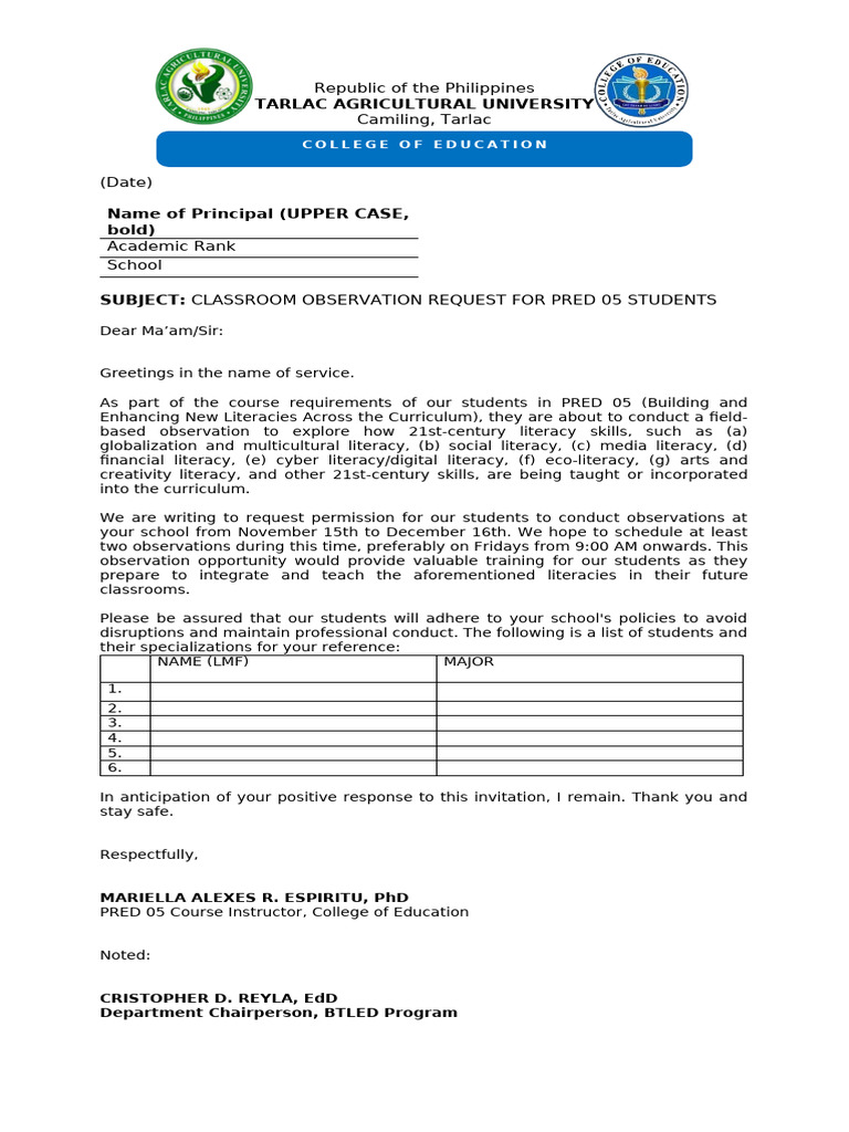 template-letter-for-filed-based-observation_1st-sem-2024-2025_October ...