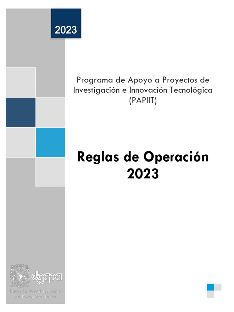 2023 Papiit Reglas Operacion | PDF