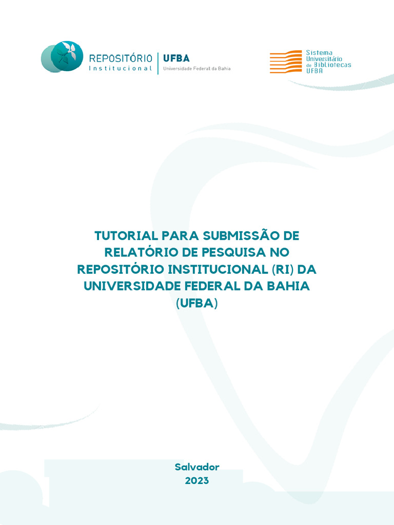 Tutorial Relatorio de Pesquisa | PDF