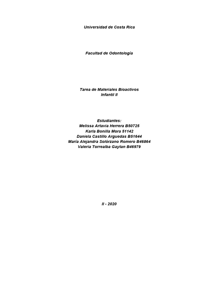 Materiales Bioactivos | PDF