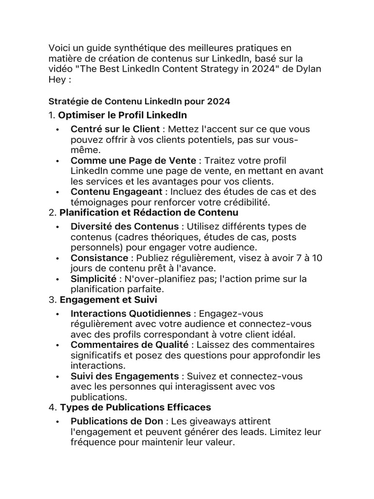 Linkedin Content Strategy LCS | PDF