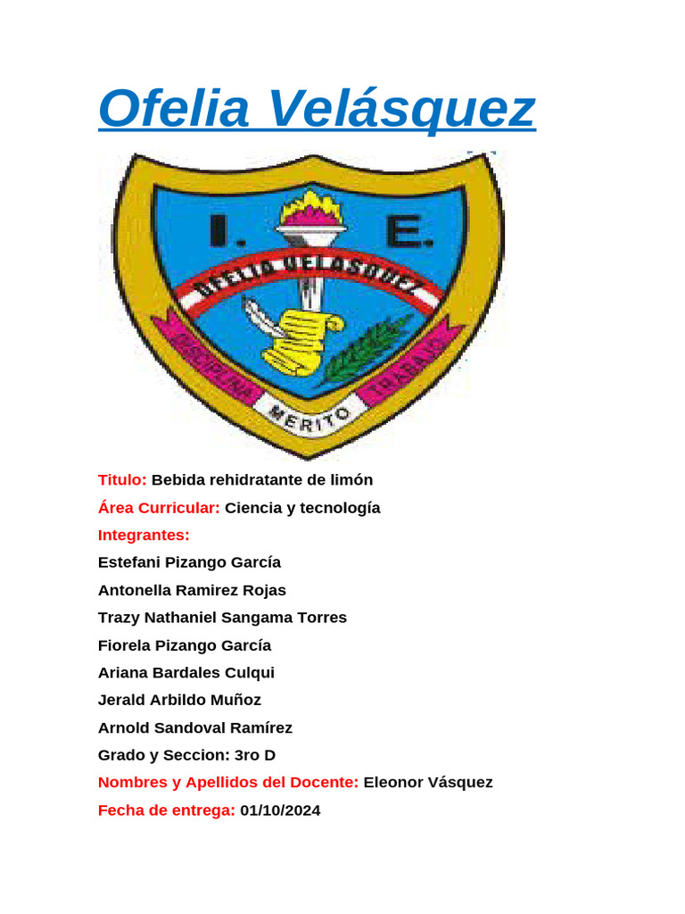 Ofelia Velásquez | PDF