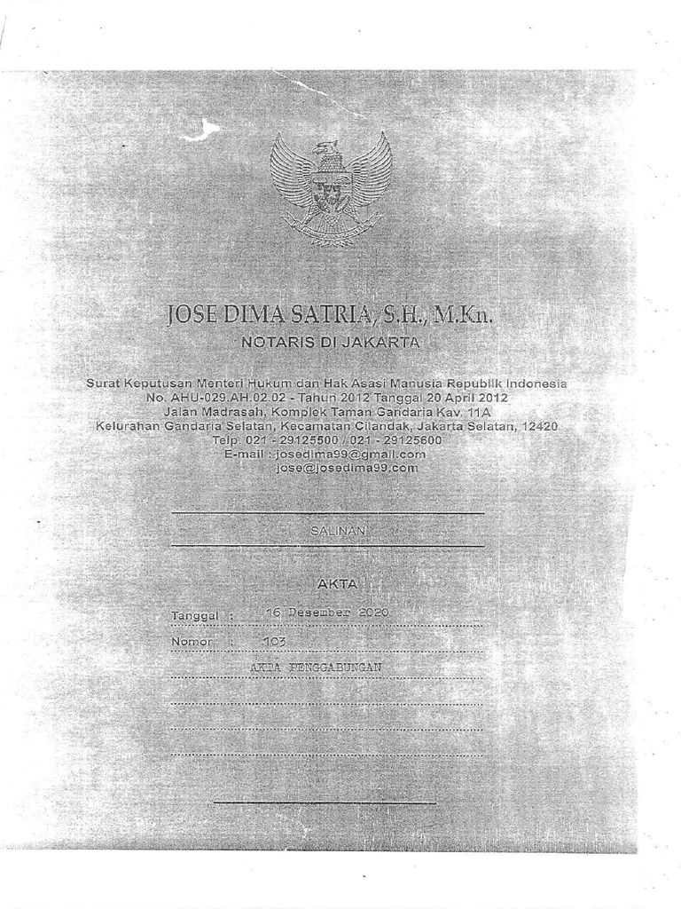 GANTI NAMA MERGER BRIS TBK | PDF