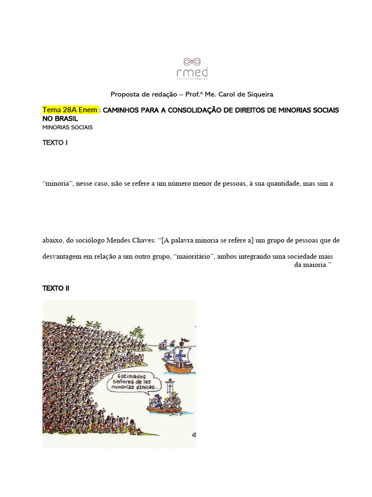 Tema 28 RMED Minorias | PDF