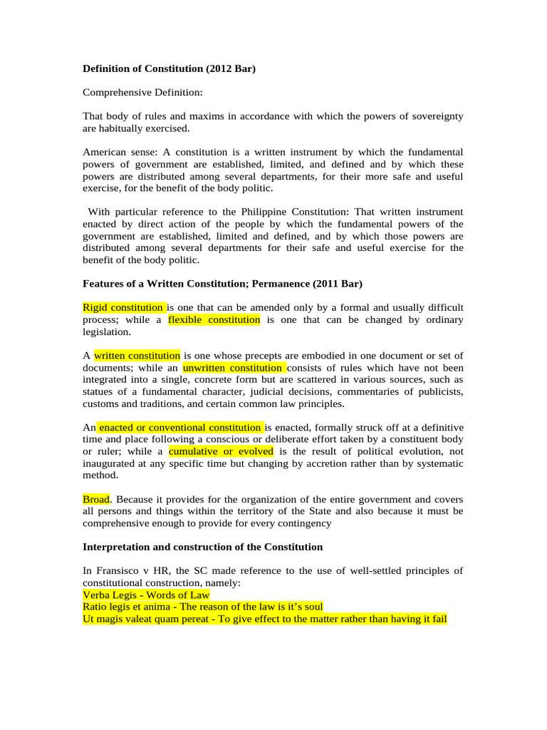 Consti Reviewer 3-6 | PDF