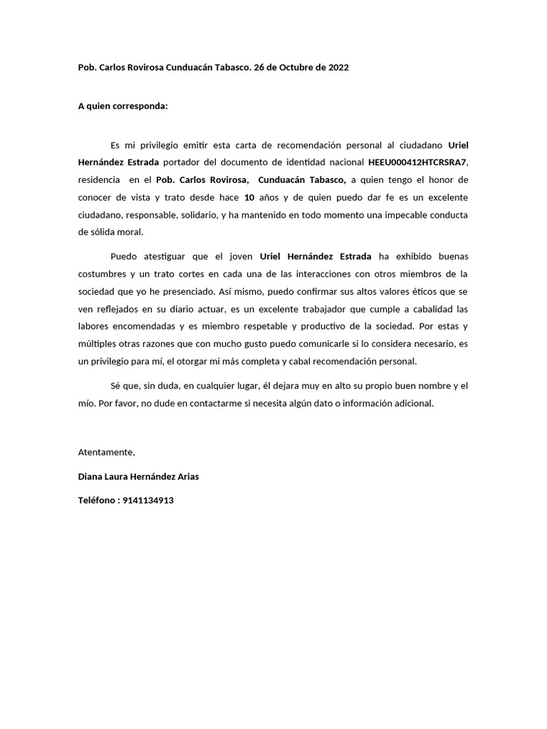 Pob. Carlos Rovirosa Cunduacán Tabasco. 26 de Octubre de 2022 | PDF