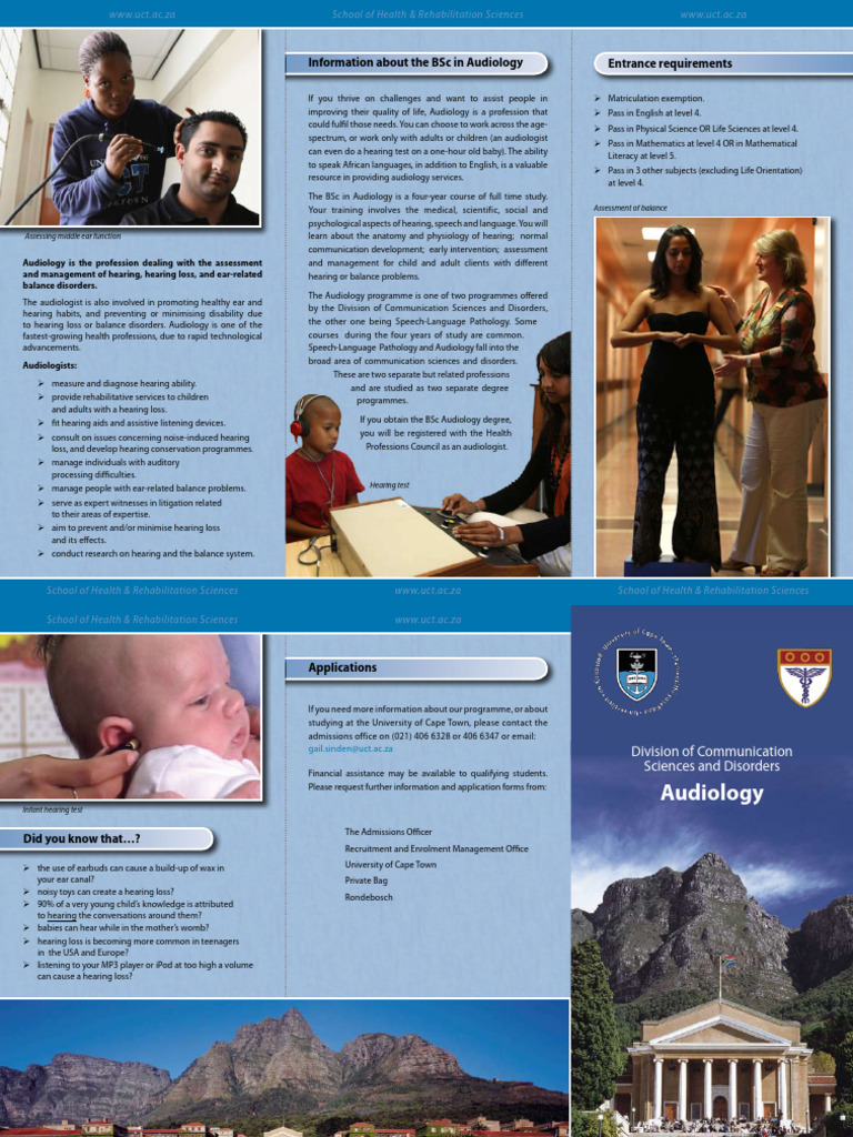 Audiology Brochure | PDF | Audiology | Hearing