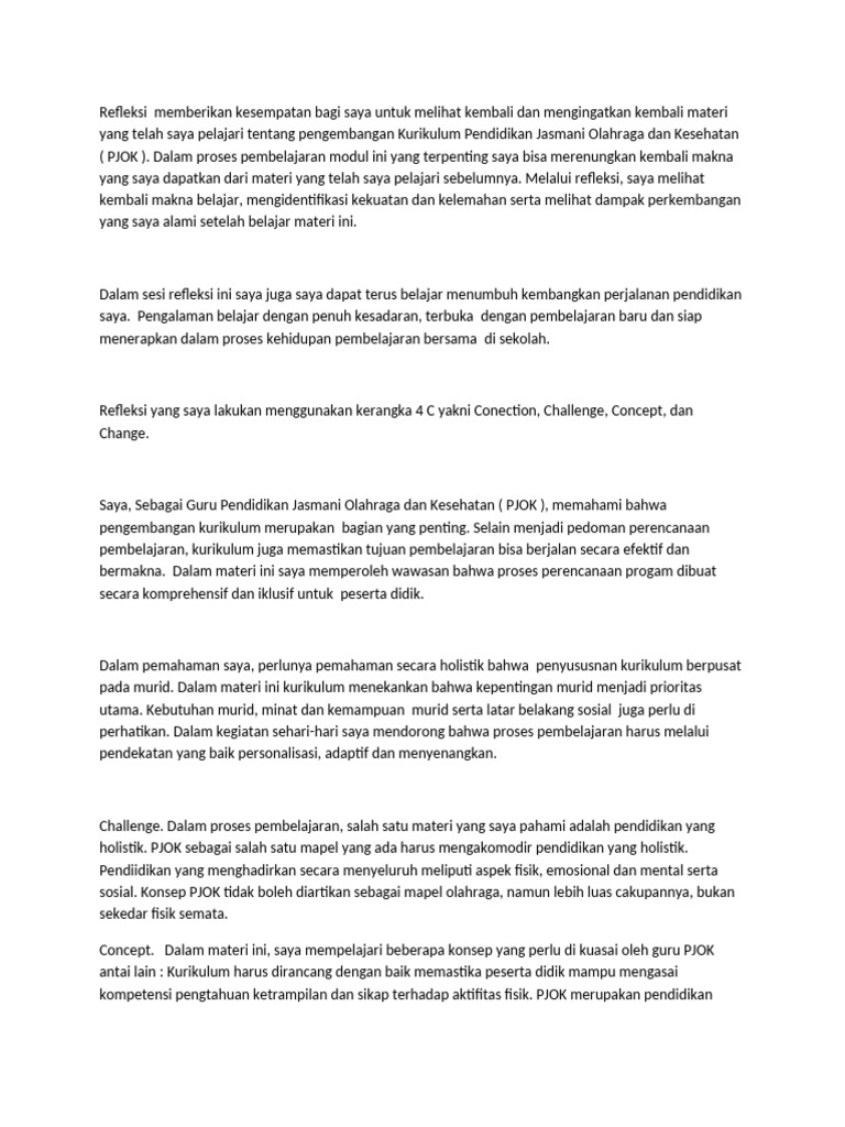 1.5 d Refleksi | PDF