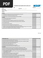 Concrete Pre-Pour Checklist | PDF | Concrete | Economic Sectors