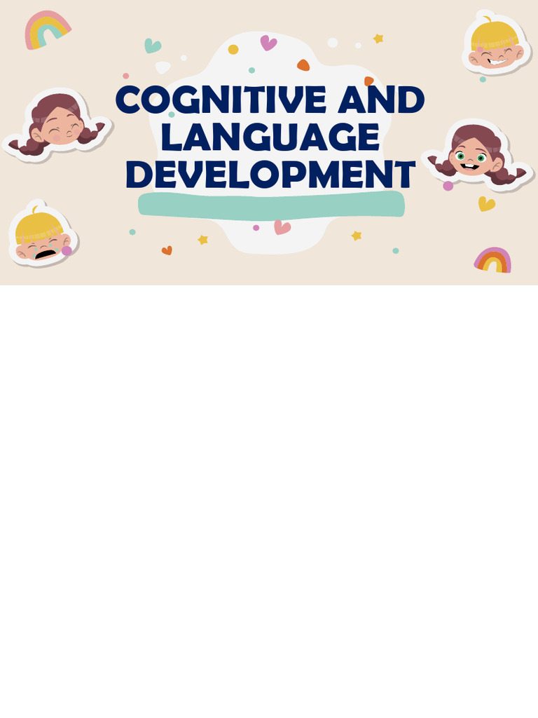 Cognitive and Language Development | PDF | Thought | Wellness