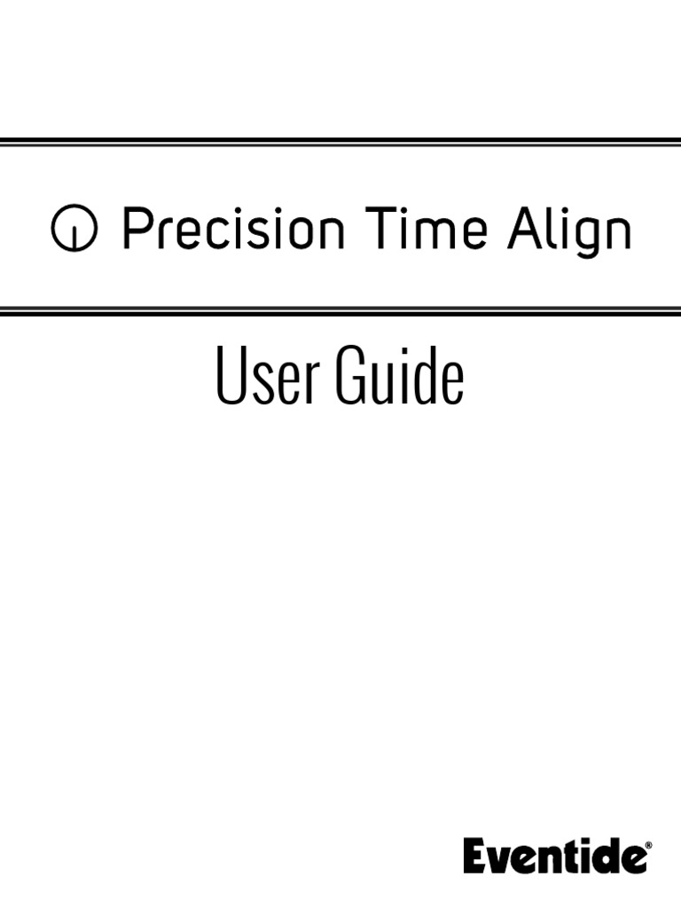 Precision Time Align User Guide | PDF