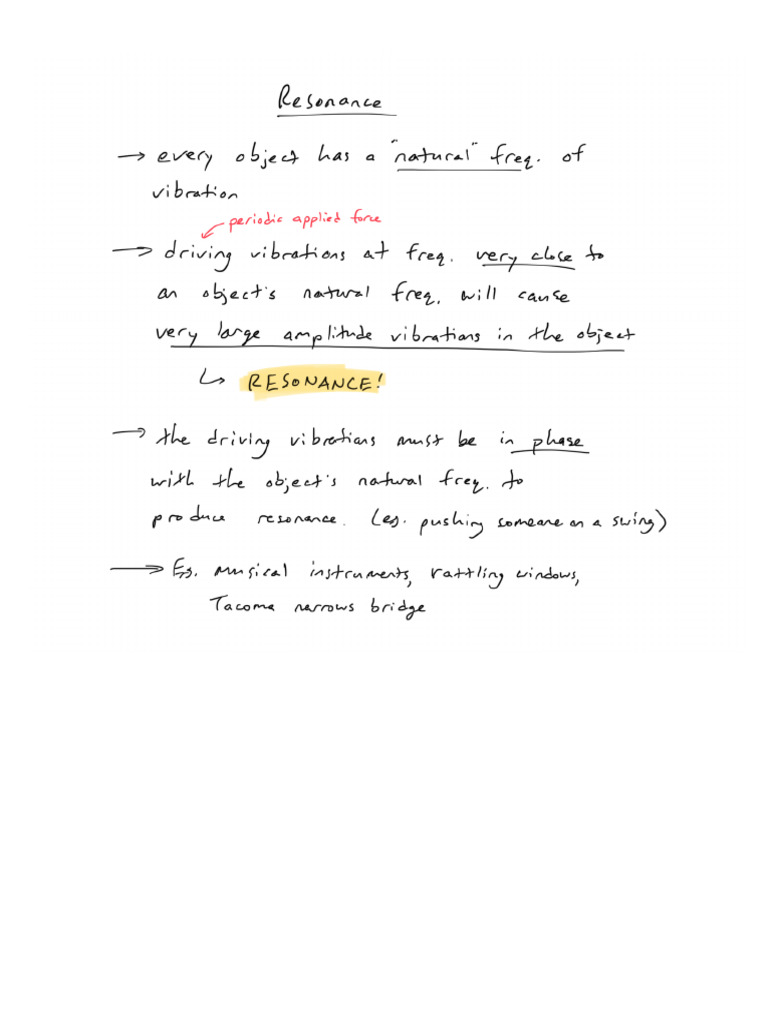 02 Resonance Note | PDF