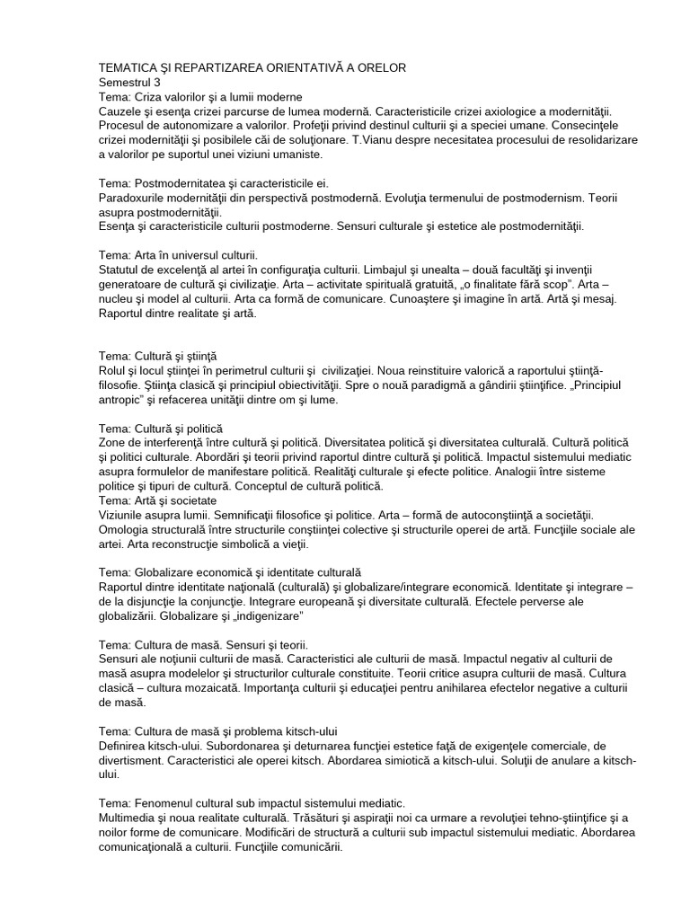 Temele La Filosofie | PDF