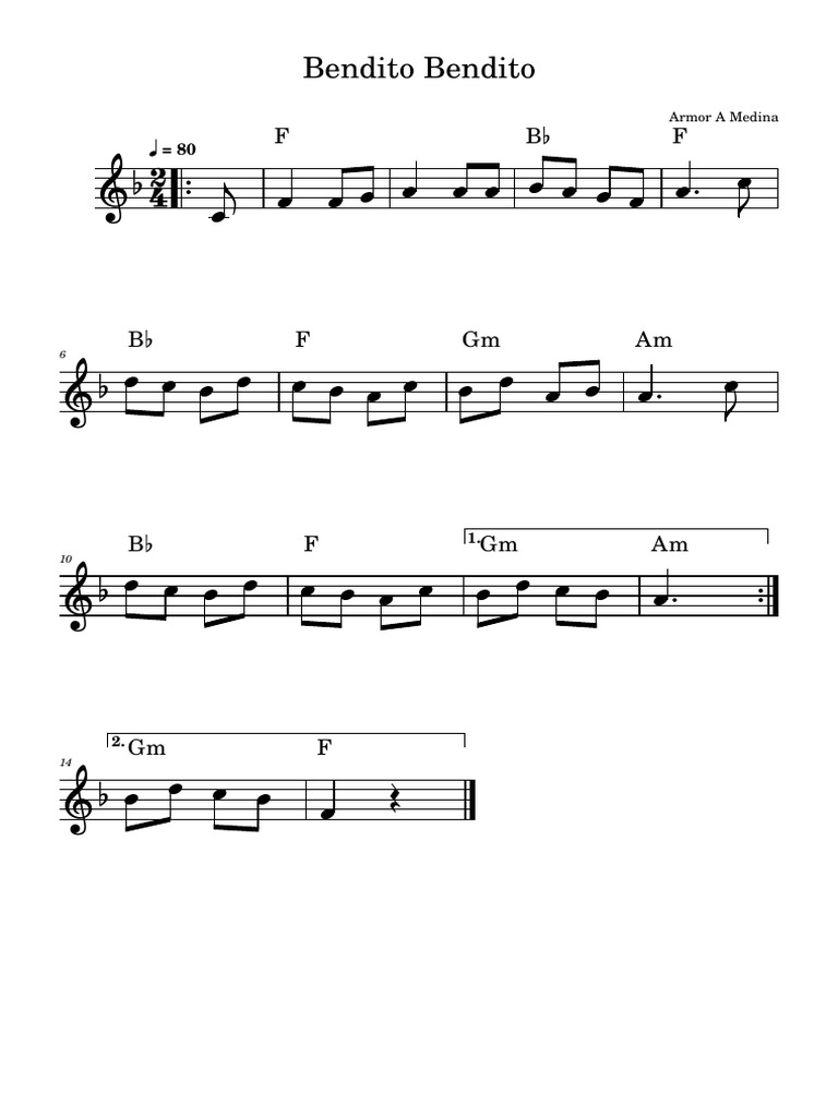Bendito Bendito | PDF
