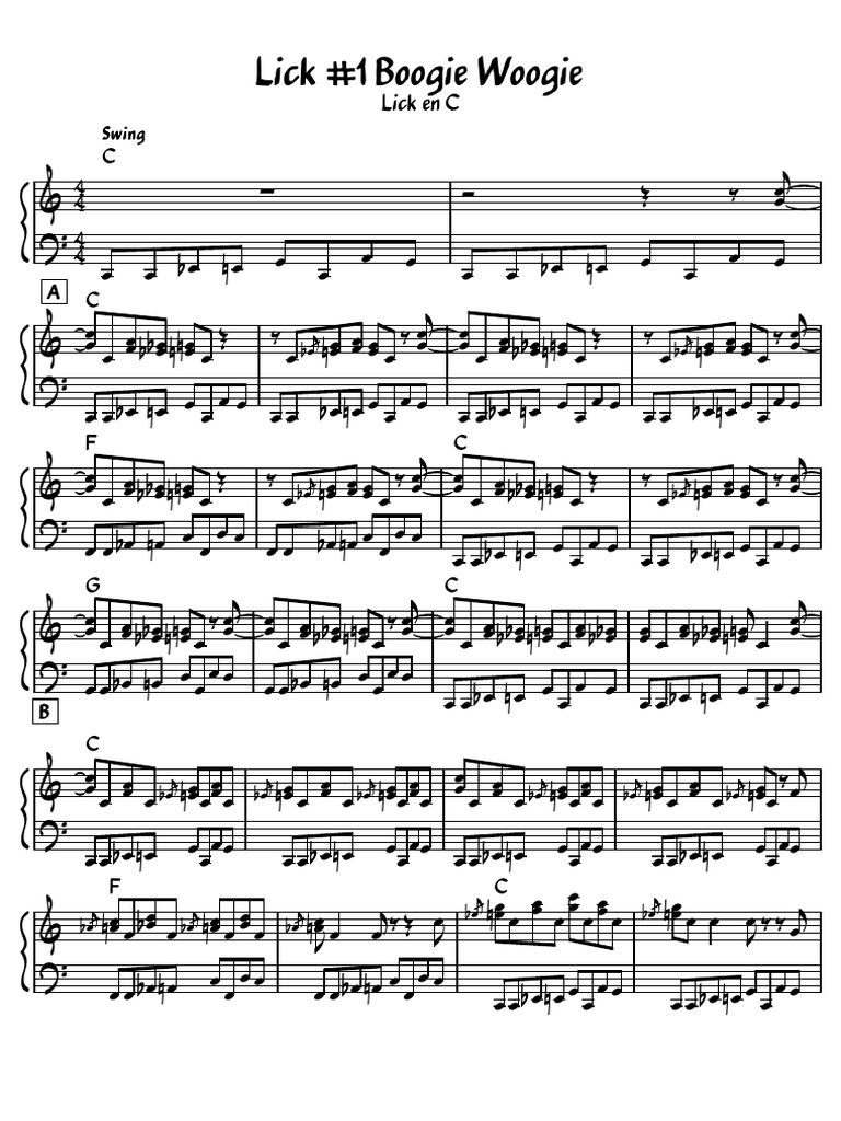 Lick_#1_Boogie_Woogie | PDF