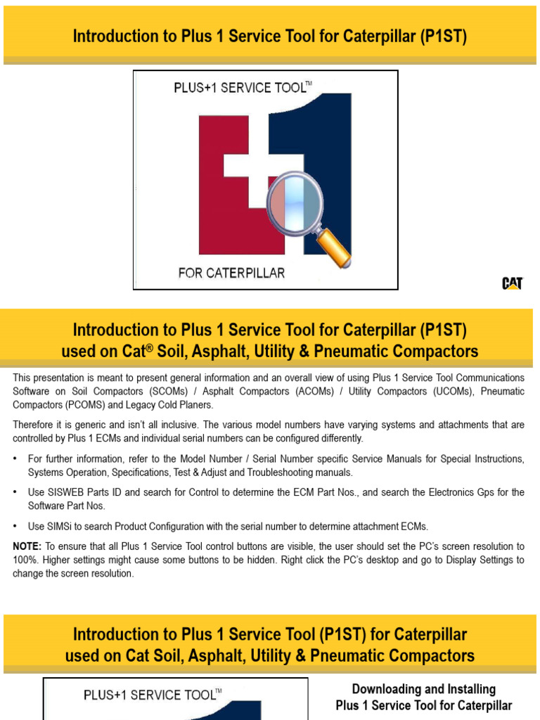 Plus 1 Service Tool For Cat 2020 Presentation | PDF