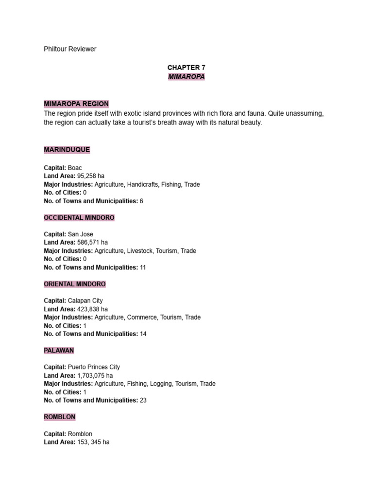 Aj Ganda (MIMAROPA) | PDF